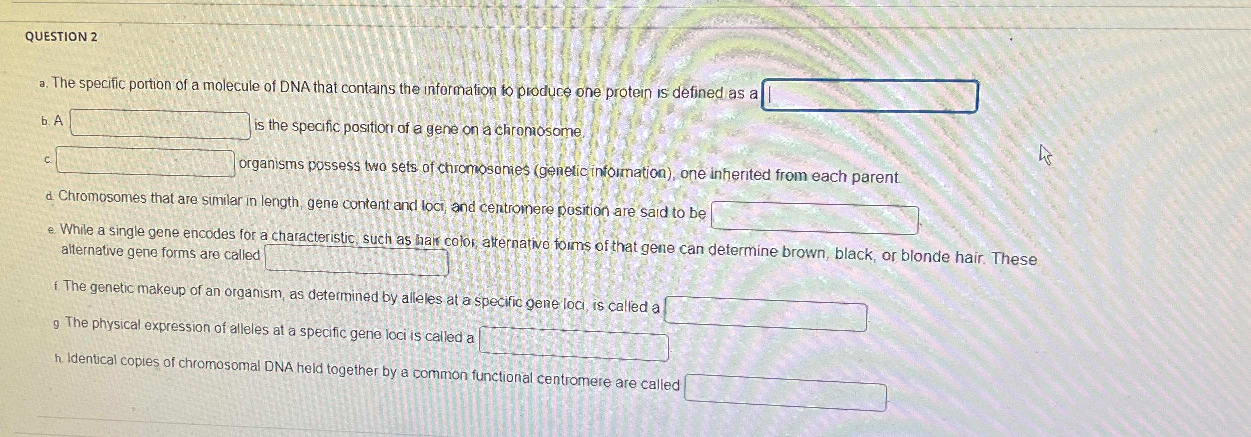 Solved QUESTION 2a. ﻿The specific portion of a molecule of | Chegg.com