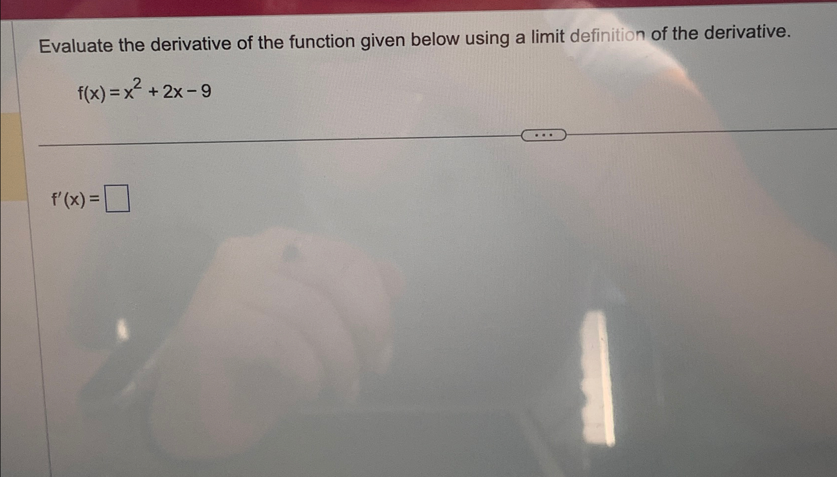 Solved Evaluate the derivative of the function given below | Chegg.com