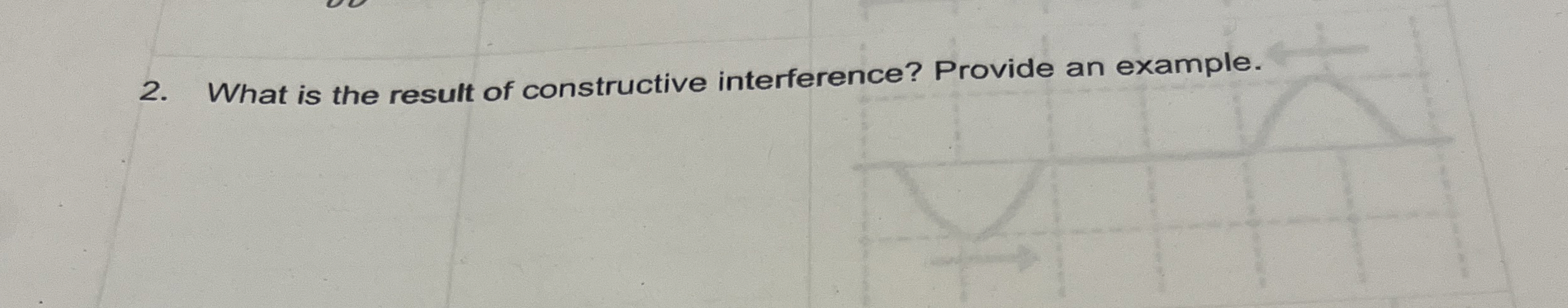Solved What is the result of constructive interference? | Chegg.com