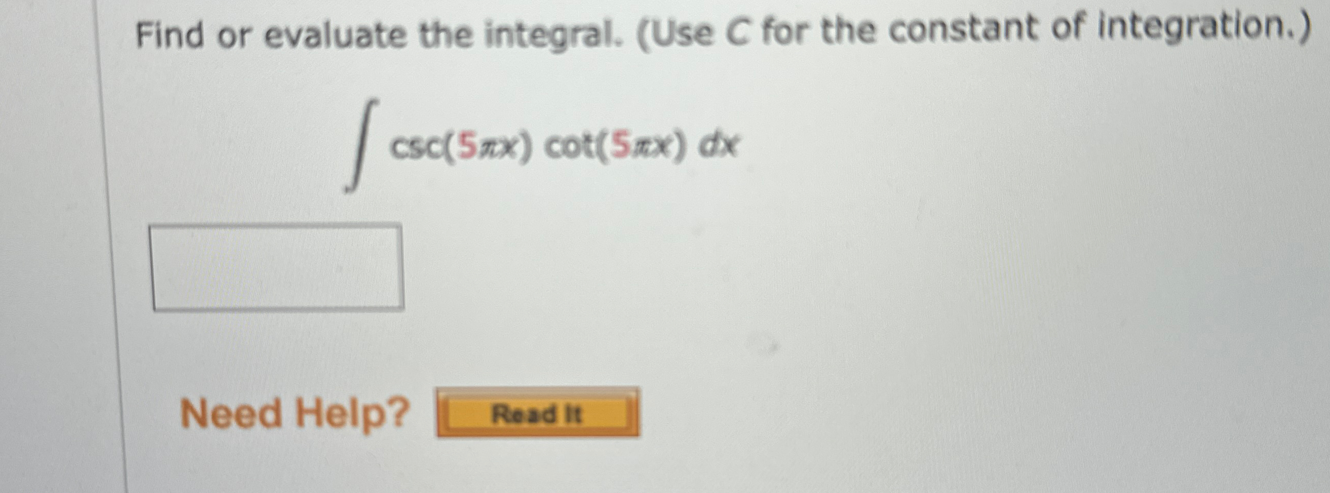 Solved Find or evaluate the integral. (Use C ﻿for the | Chegg.com