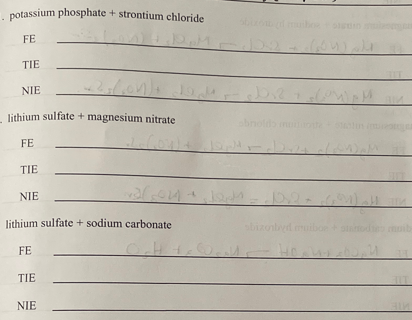 Solved potassium phosphate + ﻿strontium | Chegg.com