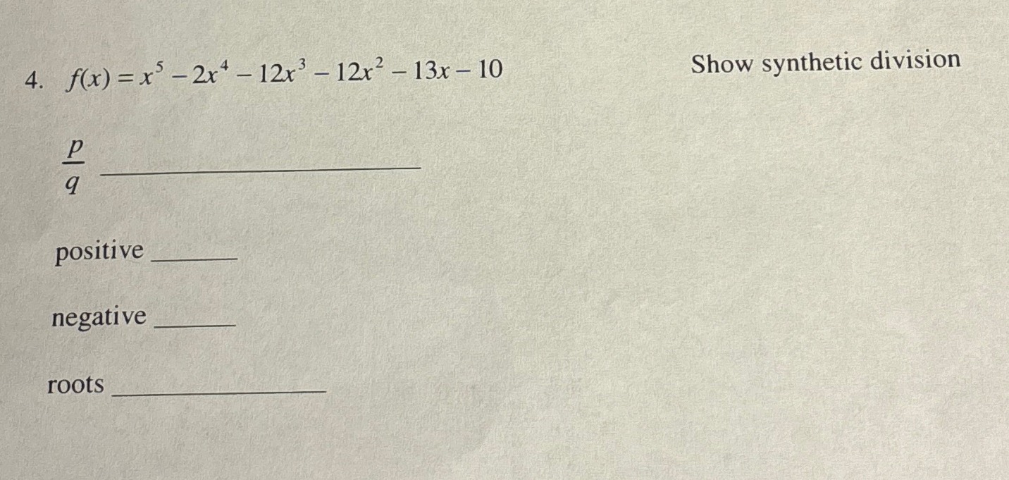 Solved Use the Rational Root Theorem to list all possible | Chegg.com