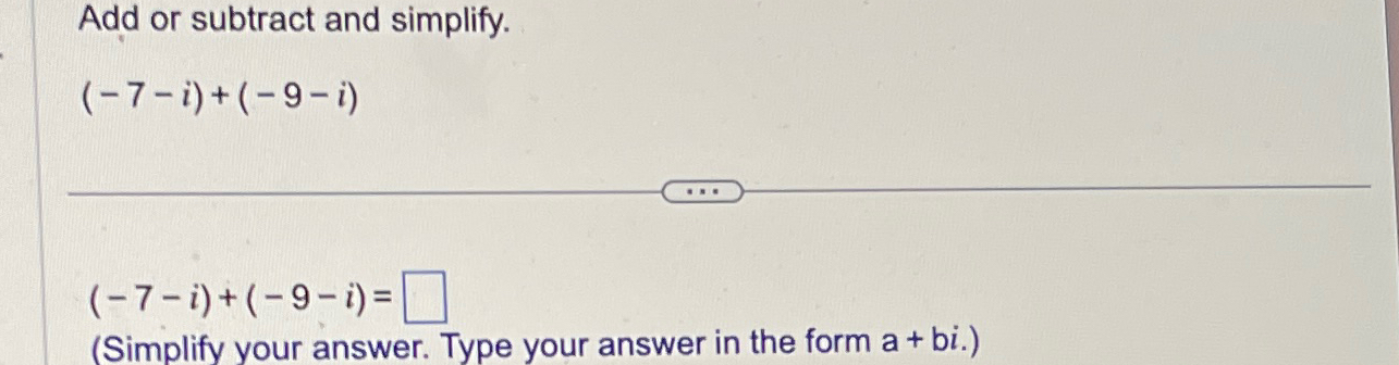 Solved Add or subtract and | Chegg.com