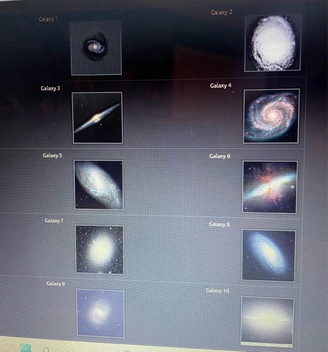 Solved Galaxy 4 CLASSIFYING GALAXIES Next we will practice | Chegg.com