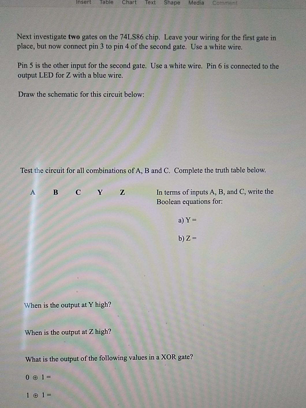 Solved Insert Table Chart Text Shape Media Comment Next | Chegg.com