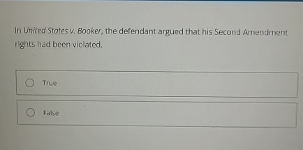 Solved In United States v. ﻿Booker, the defendant argued | Chegg.com