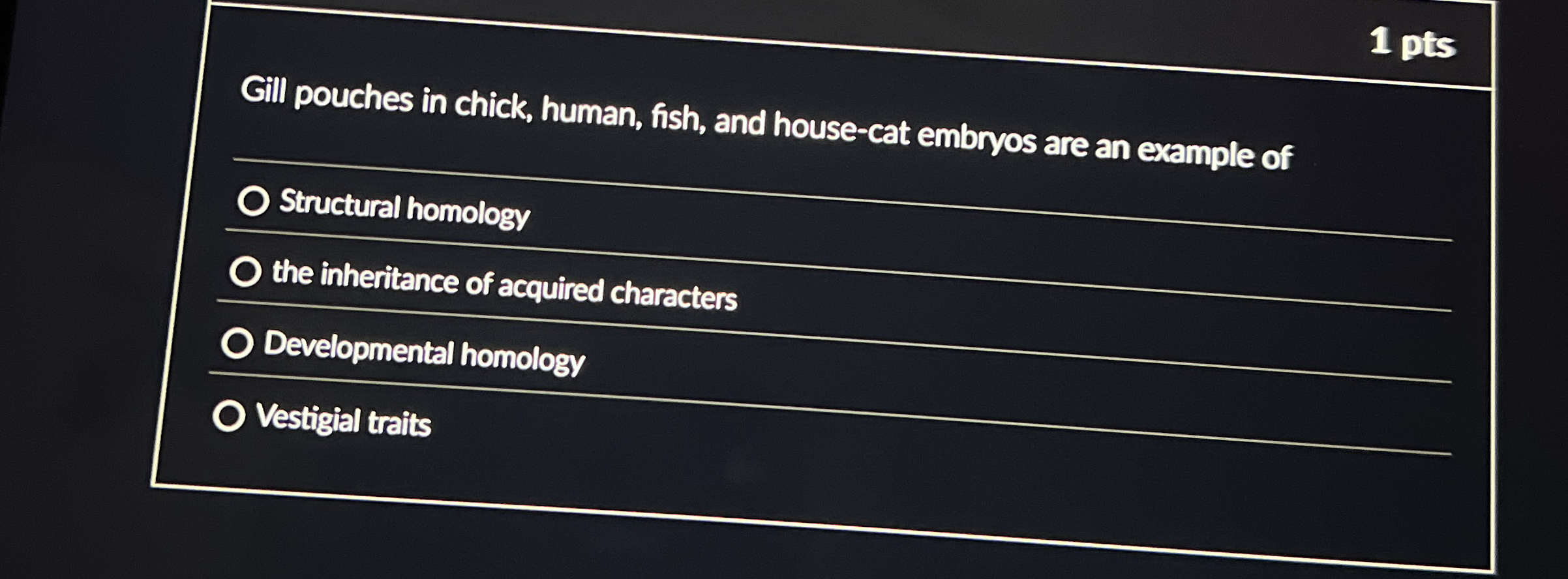 Solved Gill pouches in chick, human, fish, and house-cat | Chegg.com