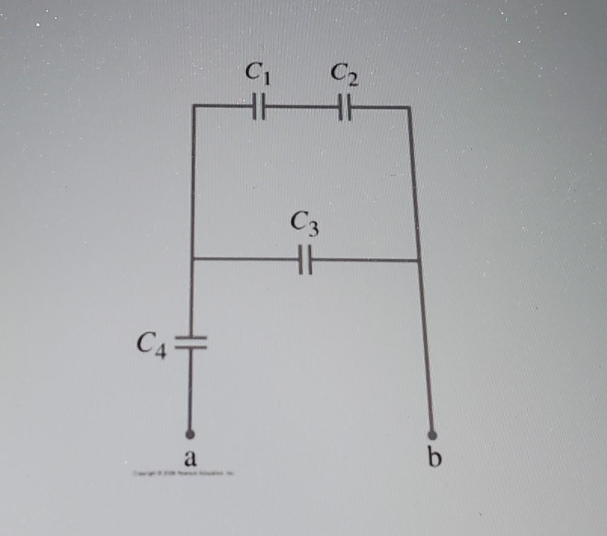 Solved In the figure, suppose C1 = C2 = C3 = C4 = C. | Chegg.com