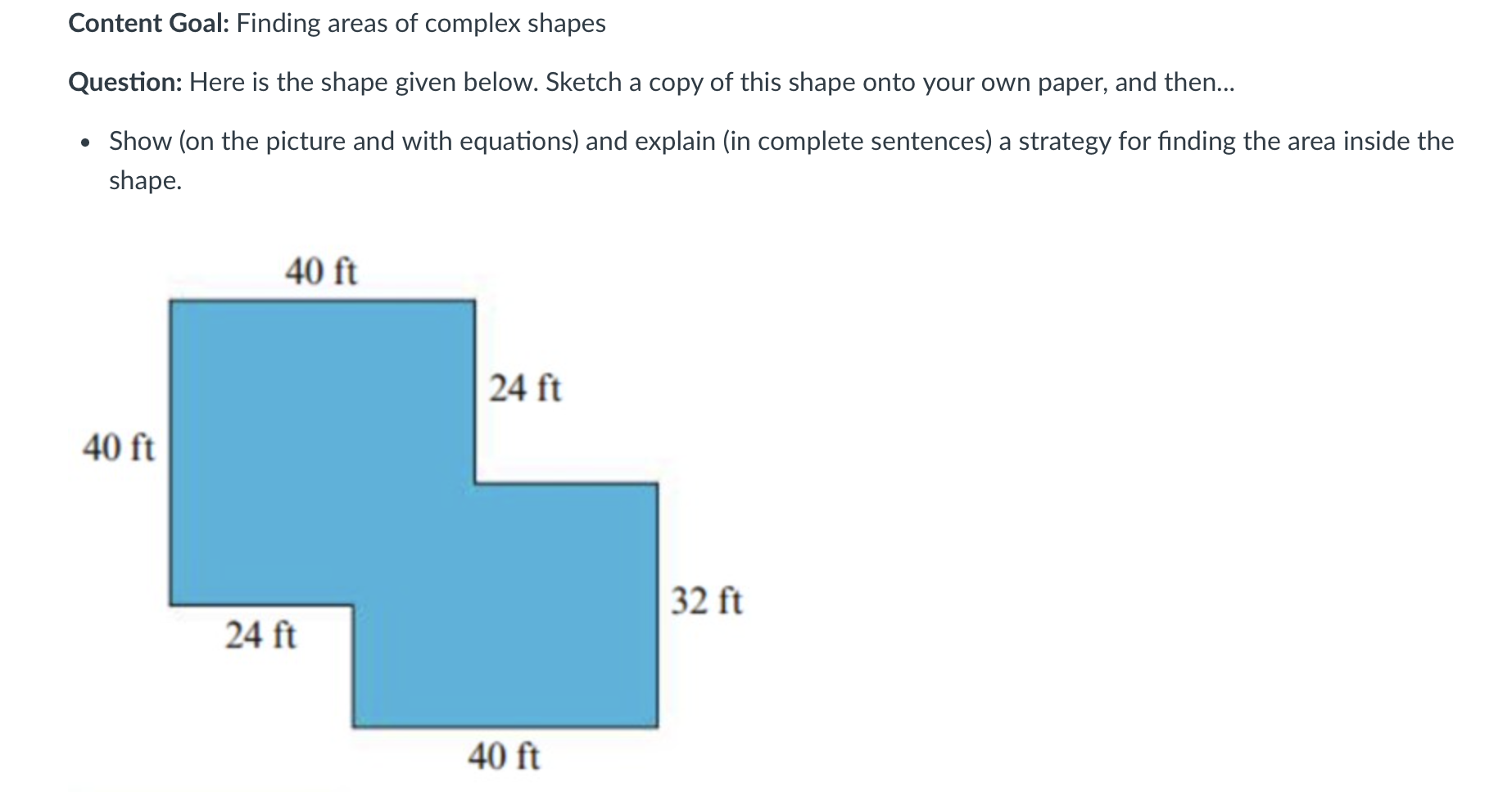 Solved Content Goal: Finding areas of complex | Chegg.com