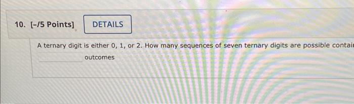 A ternary digit is either 0,1 , or 2 . How many | Chegg.com