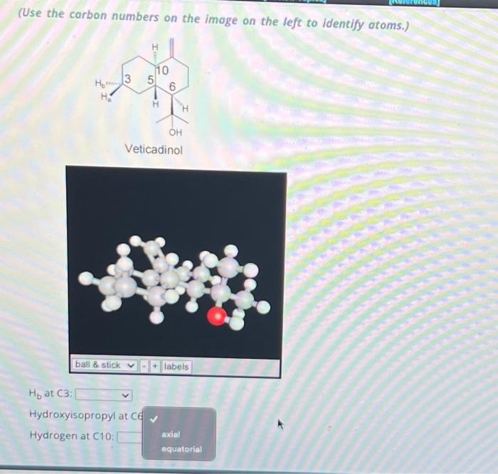 Solved (Use the carbon numbers on the image on the left to | Chegg.com