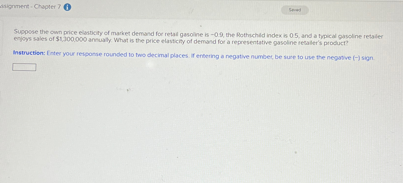 Solved ssignment - ﻿Chapter 7Suppose the own price | Chegg.com
