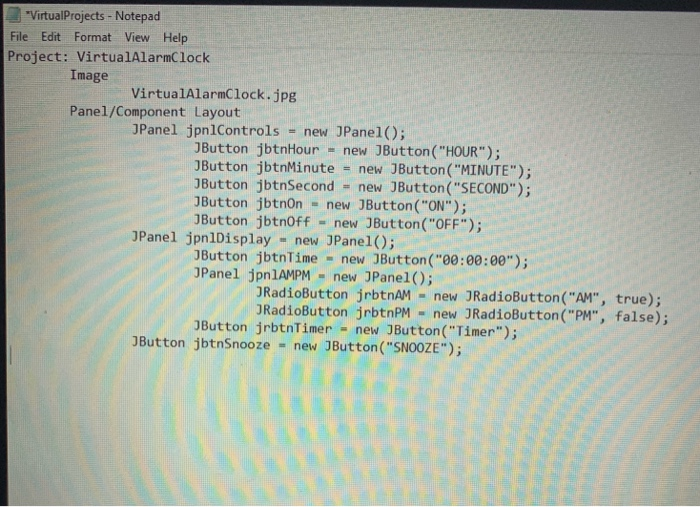 Solved instruction: create a project name virtualinterfaces | Chegg.com