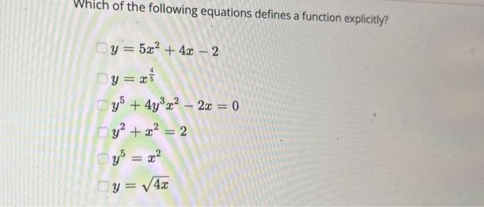Solved f(x)=−4ln(7x) f′(x)= f′(5)=Given the equation below, | Chegg.com