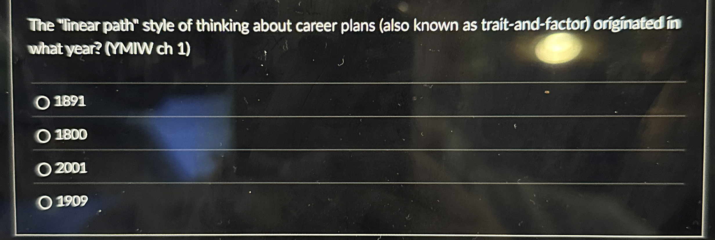 Solved The "linear path" style of thinking about career | Chegg.com