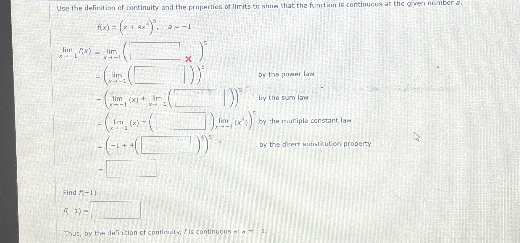 Solved \end{array}]Find f(-1).f(-1)=Thus, by the definition | Chegg.com