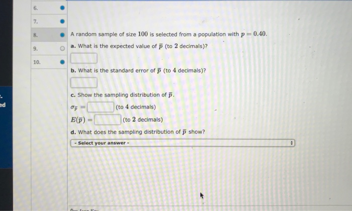 Solved stions Exercise 07.25 (Sampling Distribution of x) | Chegg.com