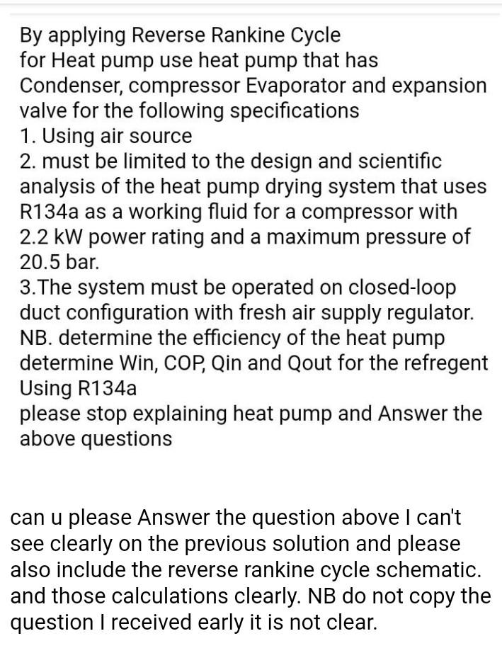 Solved Given - Compressor power input =2.2kw - max pressure | Chegg.com