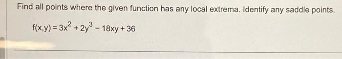 Solved Find all points where the given function has any | Chegg.com