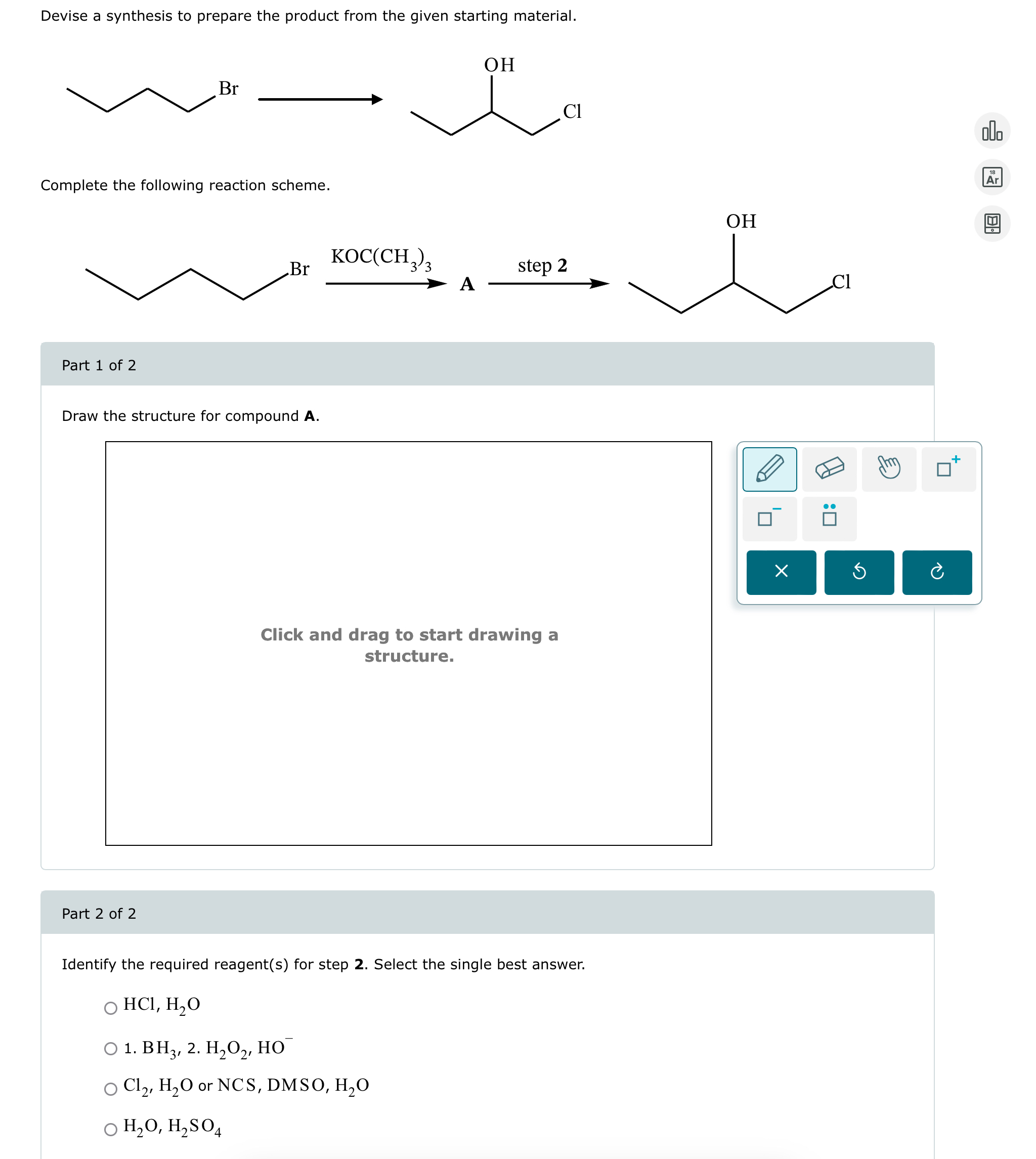 Solved Devise a synthesis to prepare the product from the | Chegg.com
