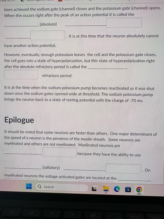 Solved hyperpolarization ions myelin neurons | Chegg.com