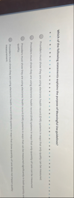 Solved Which of the following statements explains the | Chegg.com