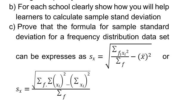 Solved b) For each school clearly show how you will help | Chegg.com