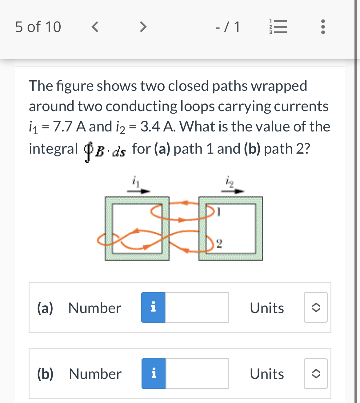 Solved The figure shows two closed paths wrappedaround two | Chegg.com