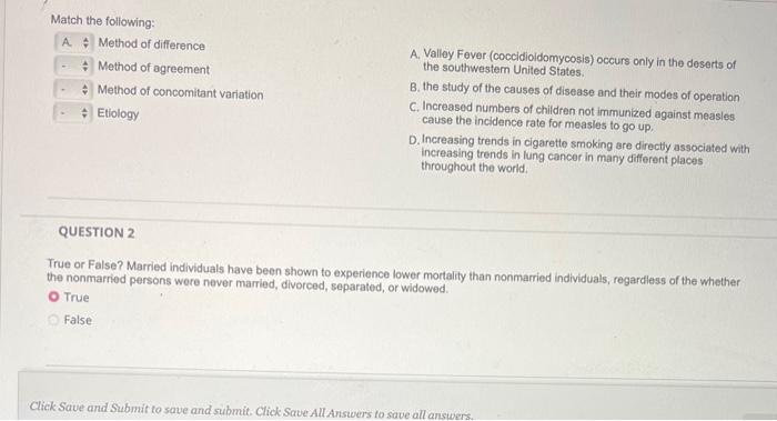 Solved Match the following: Method of difference Method of | Chegg.com