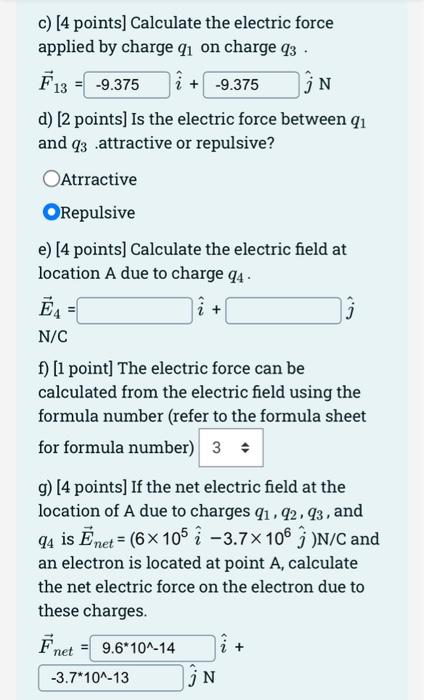Solved Problem 2. [20 points] Four-point charges are located | Chegg.com