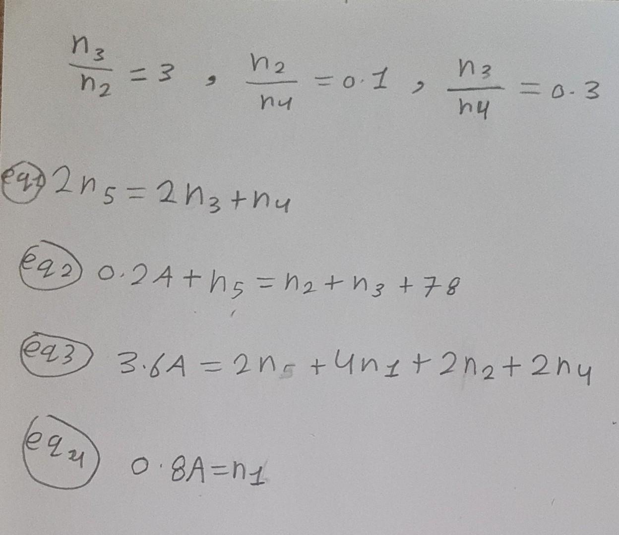 n2n3=3,n4n2=0.1,n4n3=0.3 2n5=2n3+n4 q2) | Chegg.com