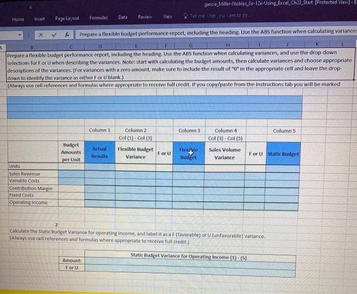 Solved garcia_Miller-Nobles_6e-12e-Using Excel_Ch23_Start | Chegg.com