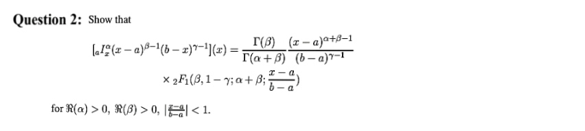 Solved Question 2: Show | Chegg.com
