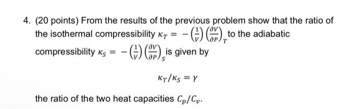 Solved 3. (20 points) Considering an isentropic process | Chegg.com