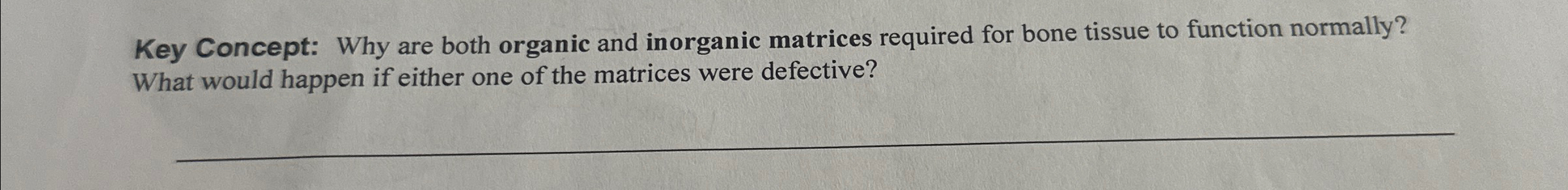 Solved Key Concept: Why are both organic and inorganic | Chegg.com