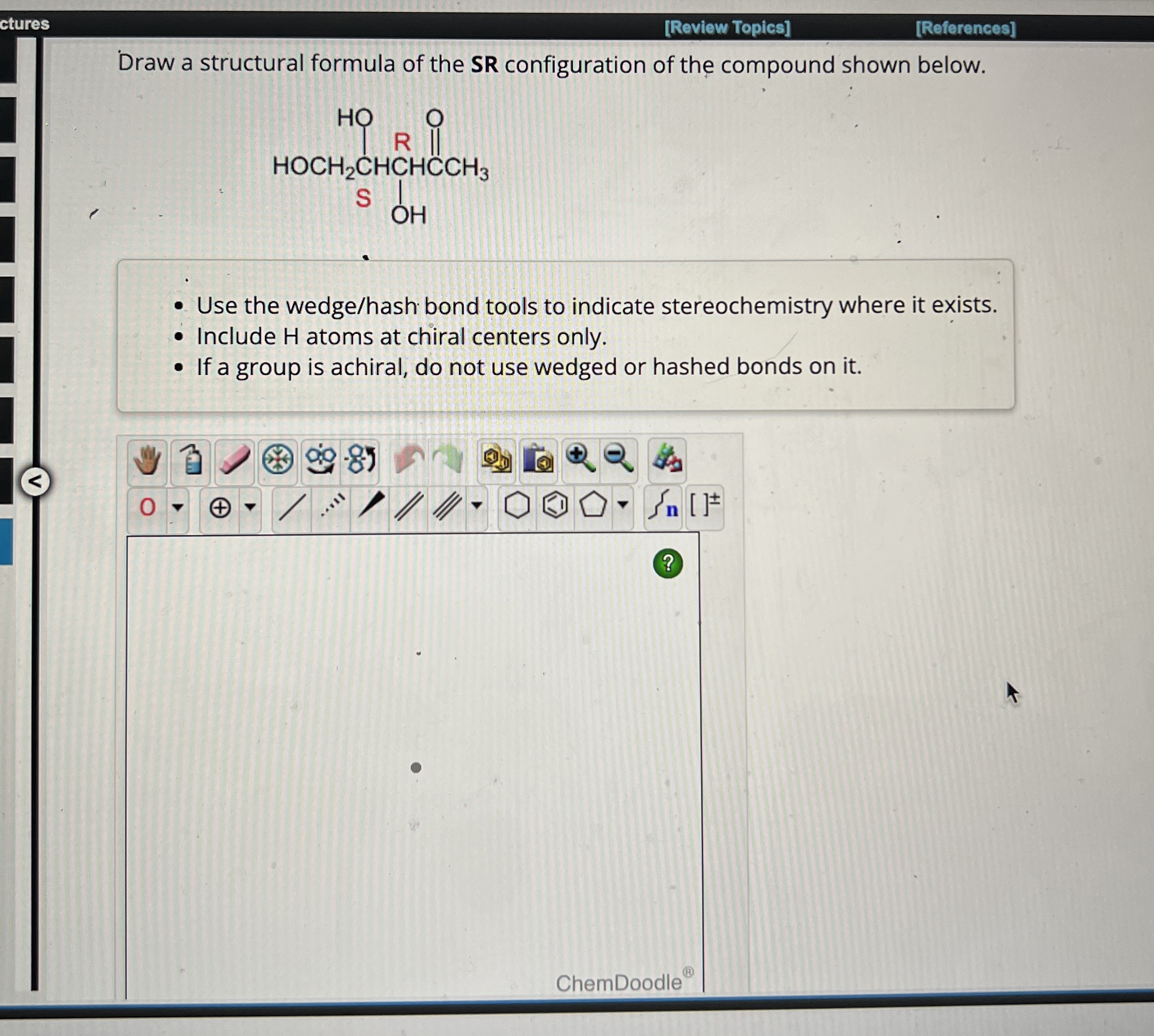 [Solved]: [Review Topics] [Reforences] Draw a structural for