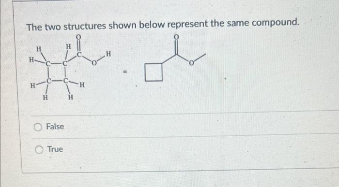 Solved The two structures shown below represent the same | Chegg.com