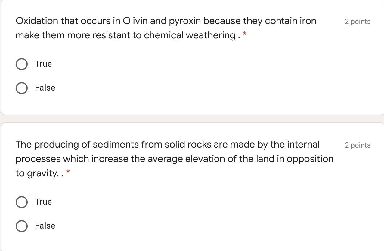 Solved 2 points Oxidation that occurs in Olivin and pyroxin | Chegg.com
