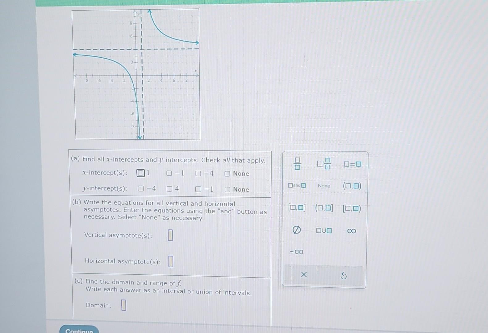 Solved (a) Find all x-intercepts and y-intercepts. Check all | Chegg.com