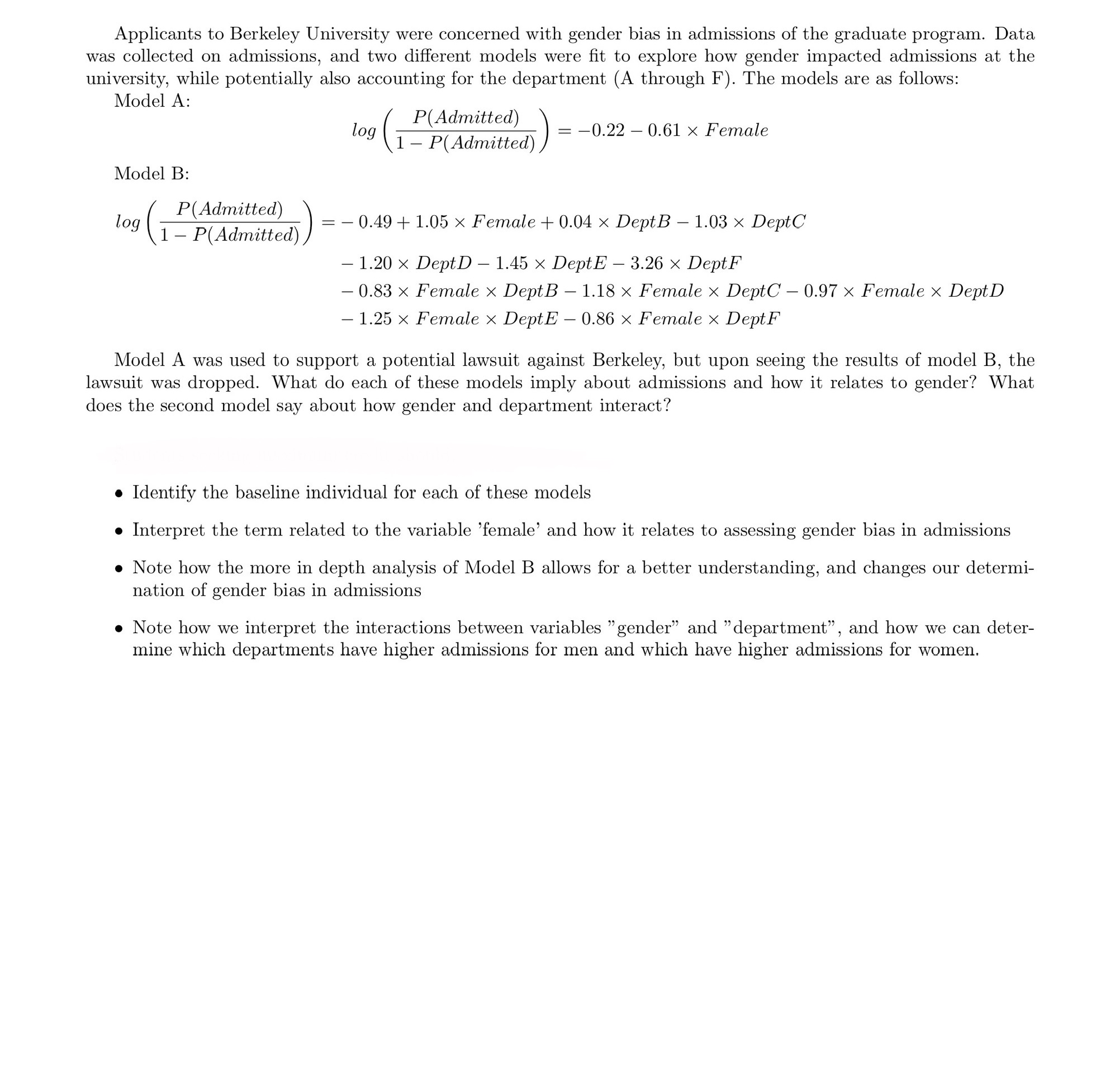 Solved Applicants to Berkeley University were concerned with | Chegg.com