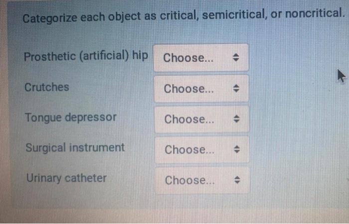 Solved Categorize each object as critical, semicritical, or | Chegg.com