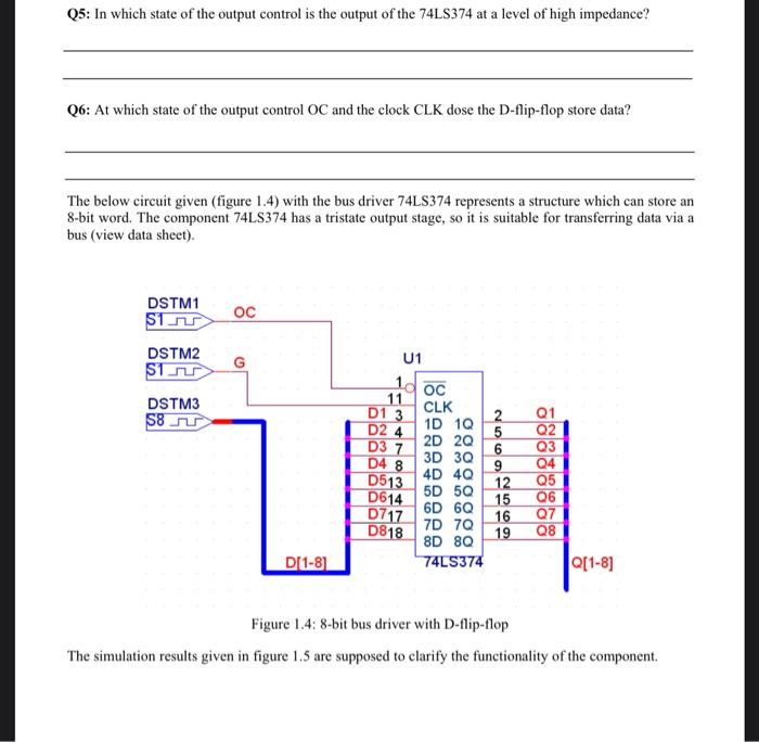 Solved 1.2 Transferring data using a Bus A tristate driver | Chegg.com