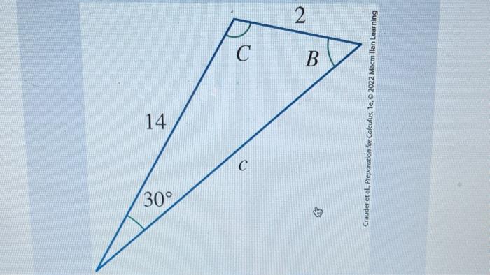 Solved Solving triangles: the ambiguous case, SSA. For | Chegg.com