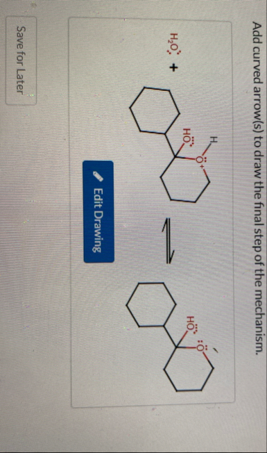 Solved Add curved arrow(s) ﻿to draw the final step of the | Chegg.com