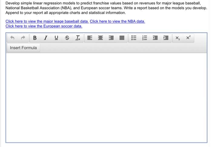 Solved Develop simple linear regression models to predict | Chegg.com
