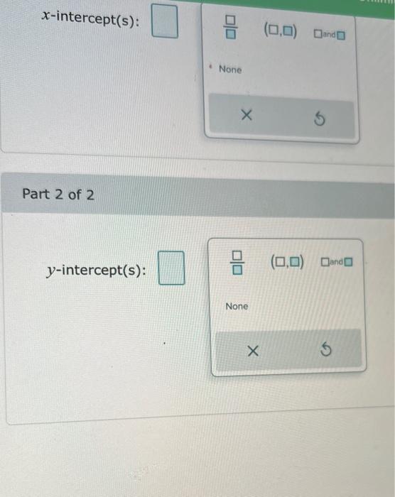 Solved Find the x - and y-intercepts. y=∣x−8∣−4 Write each | Chegg.com