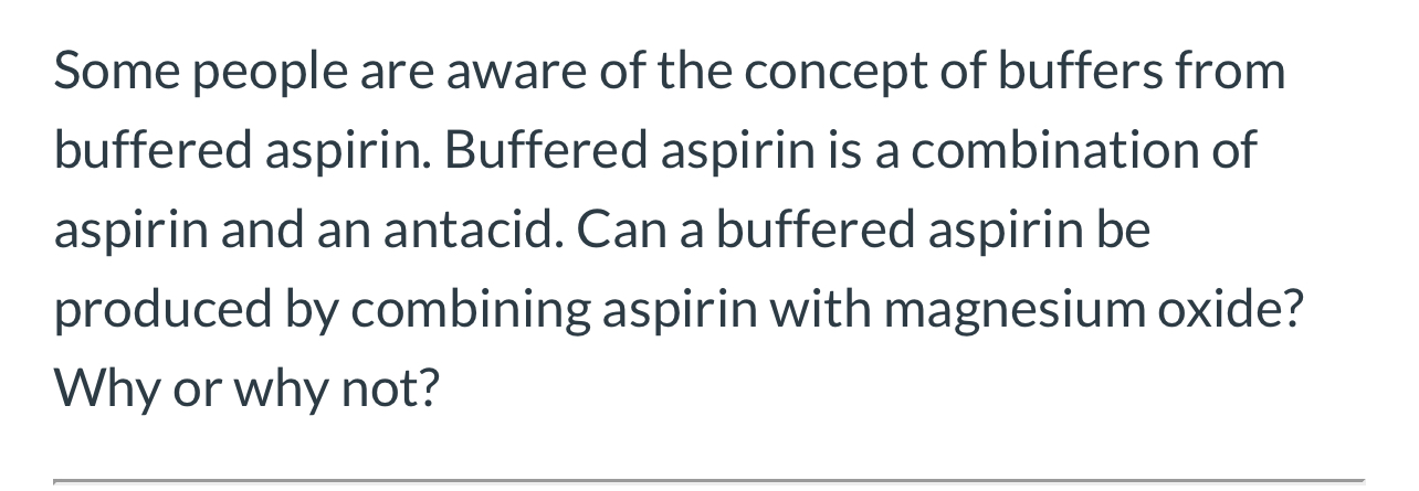 Solved Some people are aware of the concept of buffers from | Chegg.com