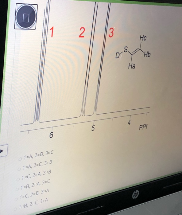 Solved Match the signal to the corresponding vinylic proton | Chegg.com