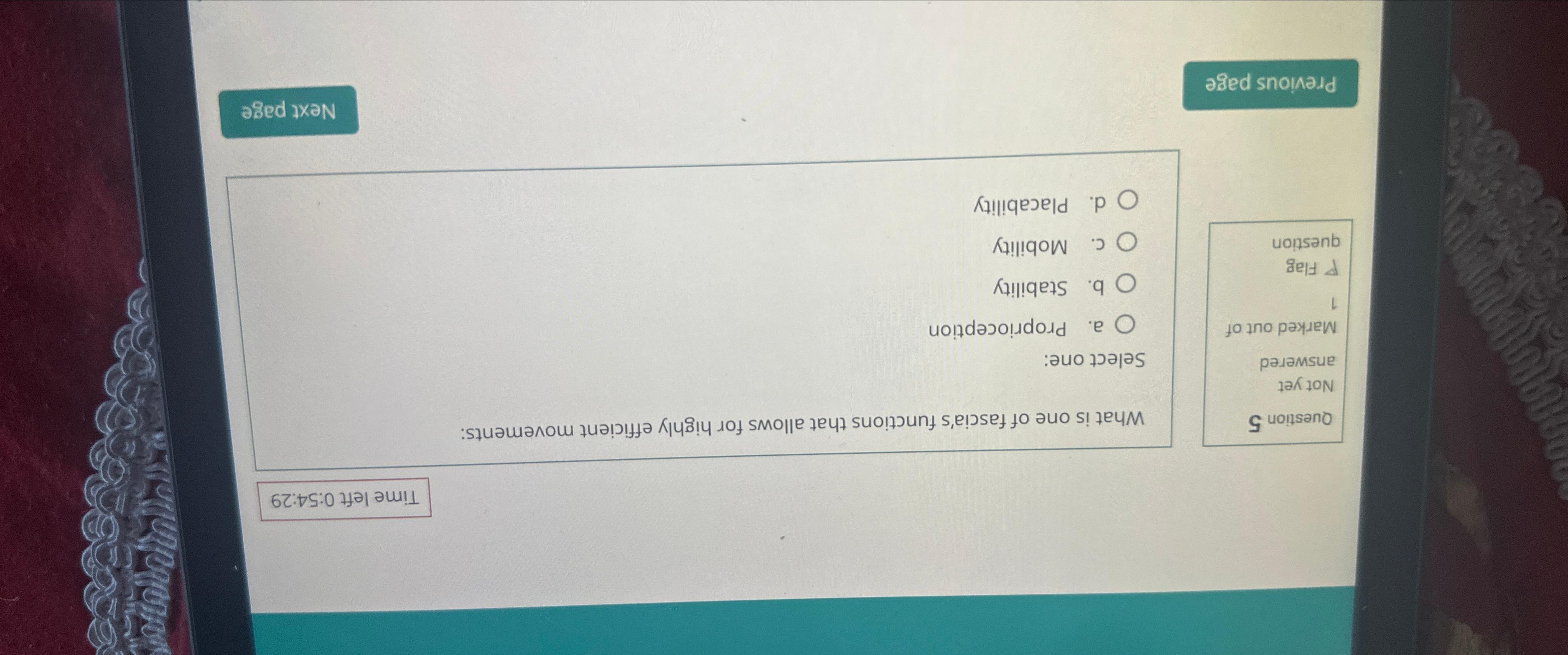 Solved Question 5Not yet answered Marked out of 1 ﻿Flag | Chegg.com