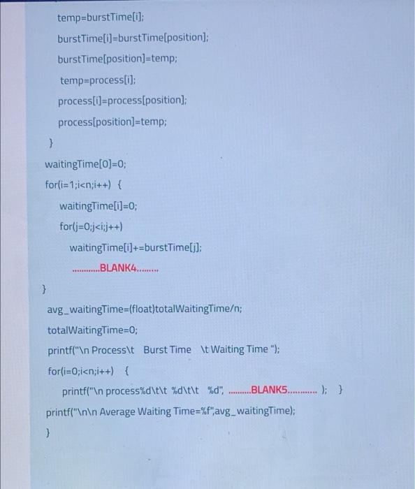 Solved Fill up the blanks in the code below to get the | Chegg.com